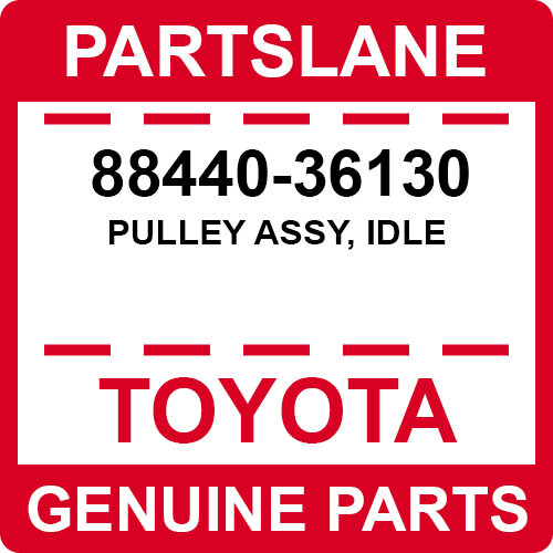 88440-36130 Toyota OEM Genuine PULLEY ASSY, IDLE | eBay