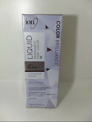 Ion Permanent Liquid Hair Color 1V Jet Black | eBay