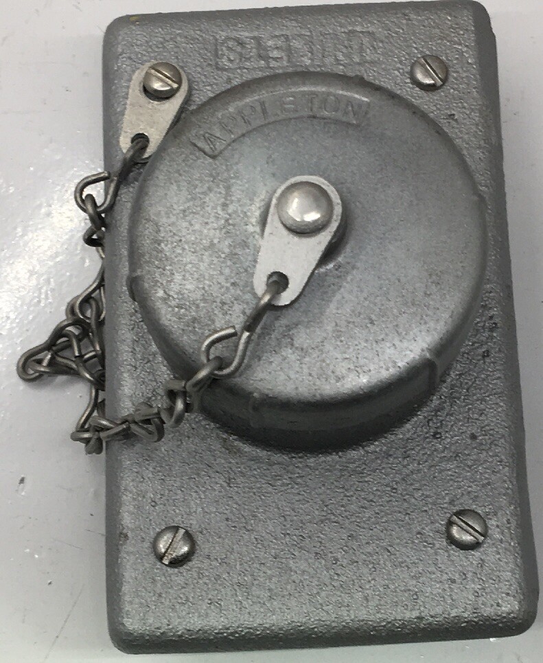 FSK-BWR-33 APPLETON SINGLE GANG FS BOX COVER WITH BUILT IN 30AMP 250V ...