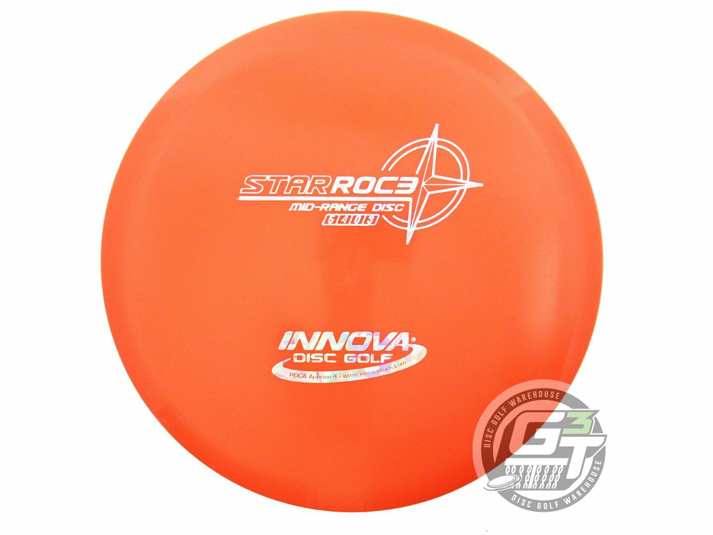 NEW Innova Star Roc3 180g Orange Shatter Foil Midrange Golf Disc | eBay