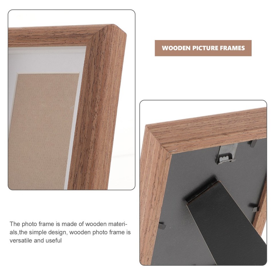 3 pcs Small Wooden Photo Frames Desktop Display Photo Frame Tabletop ...
