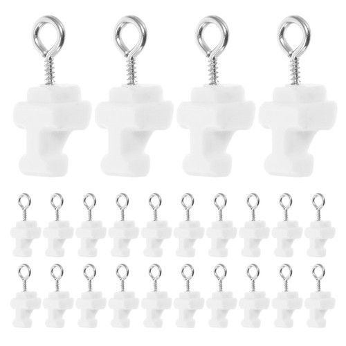 120pcs Curtain Track End Stops Plastic Curtain Rail End Caps Hidden ...