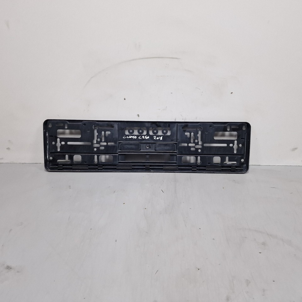 MERCEDES C CLASS FRONT BUMPER NUMBER PLATE SURROUND HOLDER FRAME 2018 ...