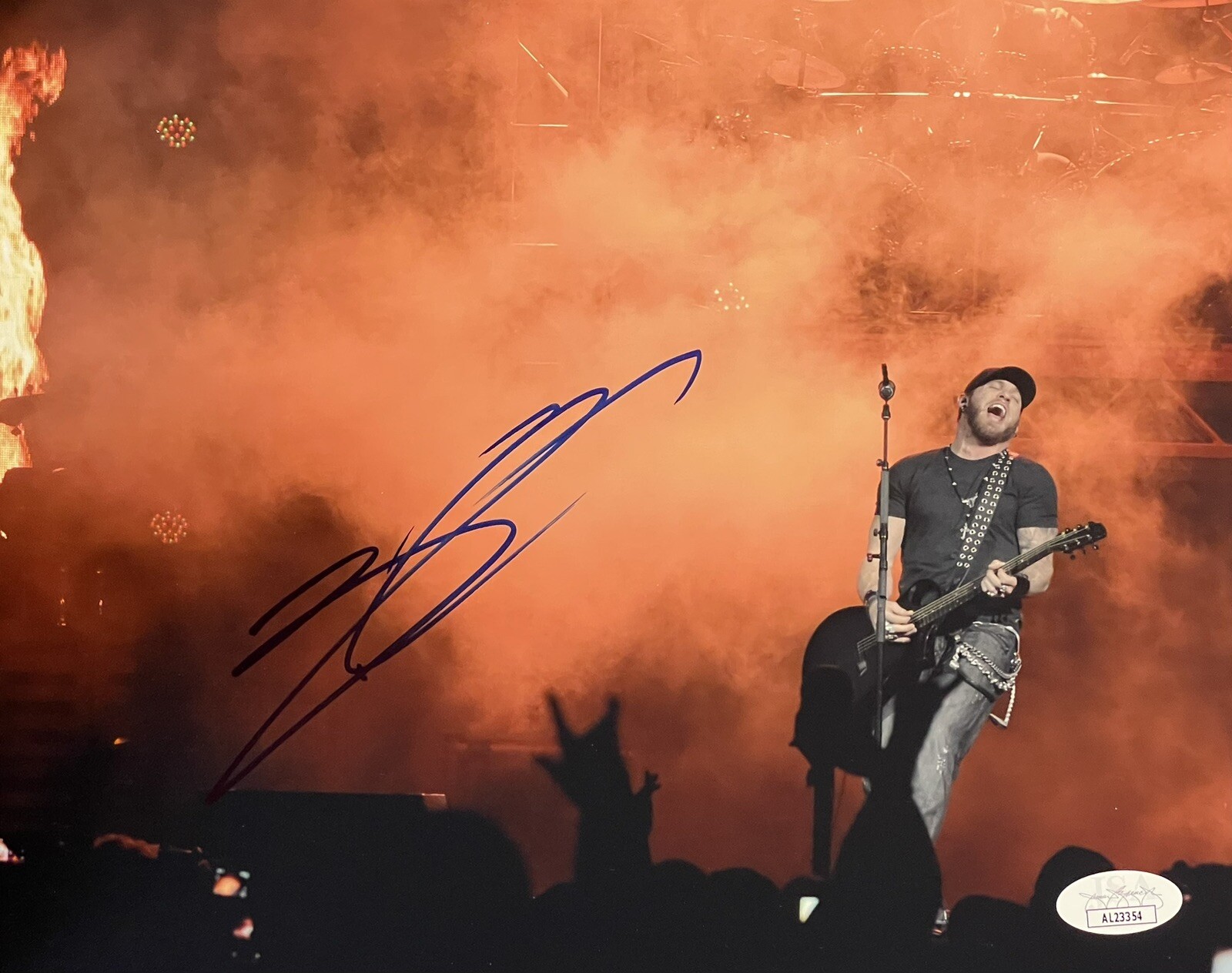 Brantley Gilbert Signed Autographed Fire & Brimstone 8x10 Photo JSA | eBay