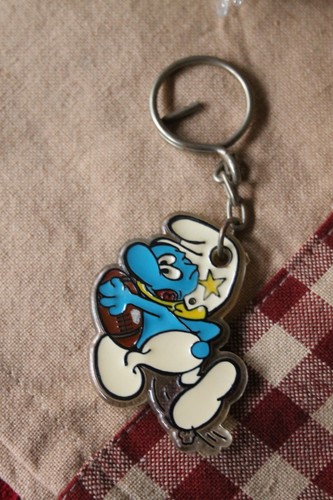 Vintage Smurf Keyring Keychain | eBay