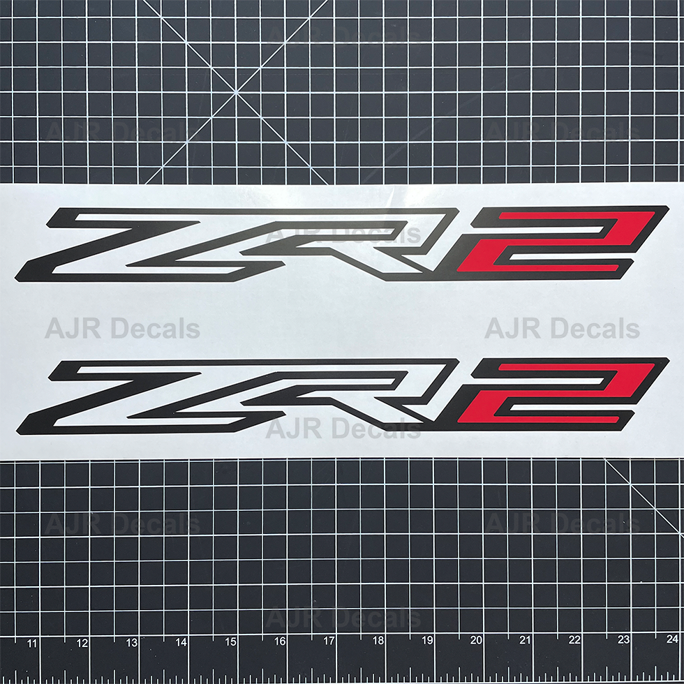 ZR2 Decals Fits Chevy Colorado Bedside Truck Sticker 2017-2020 Z Red MB ...