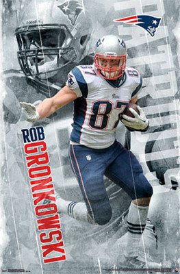 Rob Gronkowski GRONK ACTION New England Patriots NFL Action 22x34 Wall ...