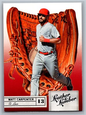 2019 Panini Leather & Lumber Baseball #41 Matt Carpenter St. Louis ...