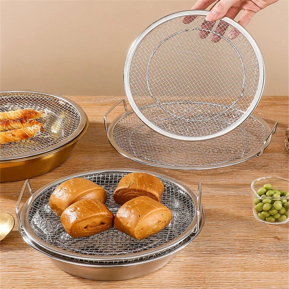 Stainless Steel Filter Colander Kitchen Fried Net Sieve Spoon Foods ...