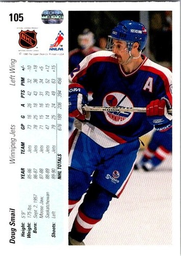 1990 Upper Deck Hockey Doug Smail | eBay
