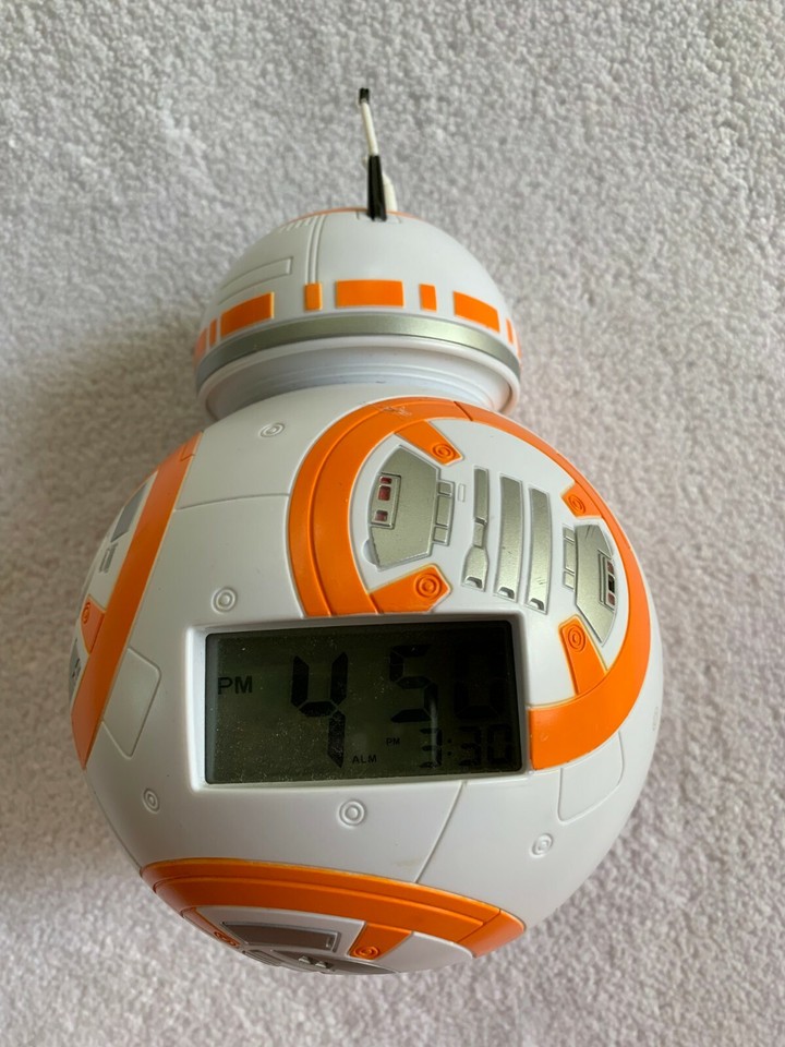 STAR WARS Alarm Clock BB-8 AstroMech Droid Light Up LCD Display ...