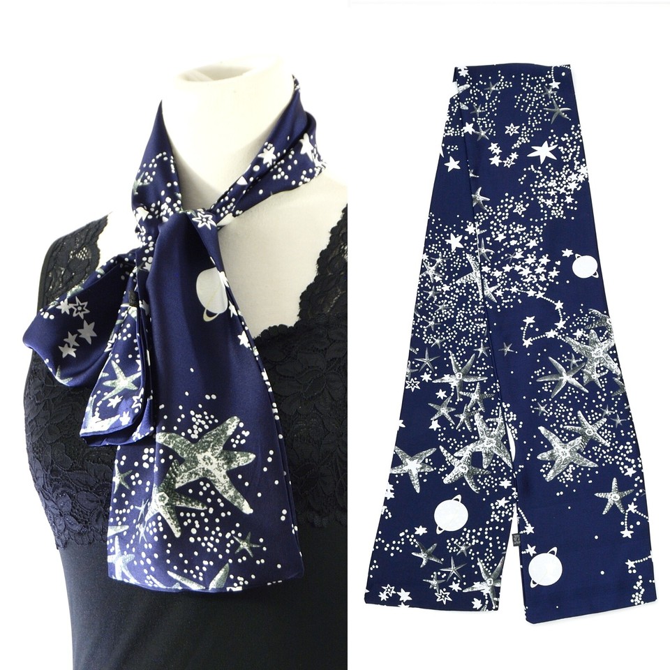 Fashion Satin Long Narrow Scarf | eBay