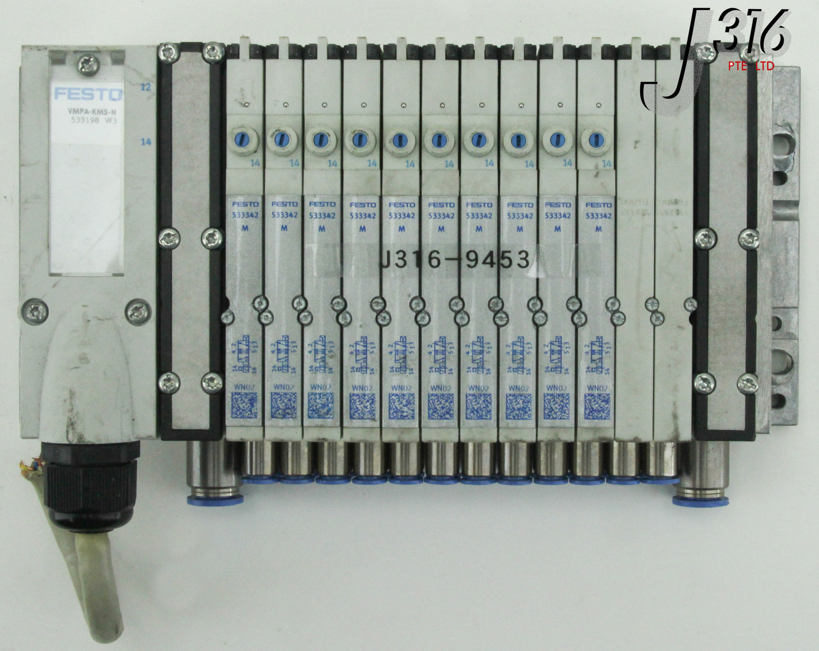 9453 FESTO 12-SLOT SOLENOID MANIFOLD, 533342, MPA-MPH-VI VMPA-KMS-H | eBay