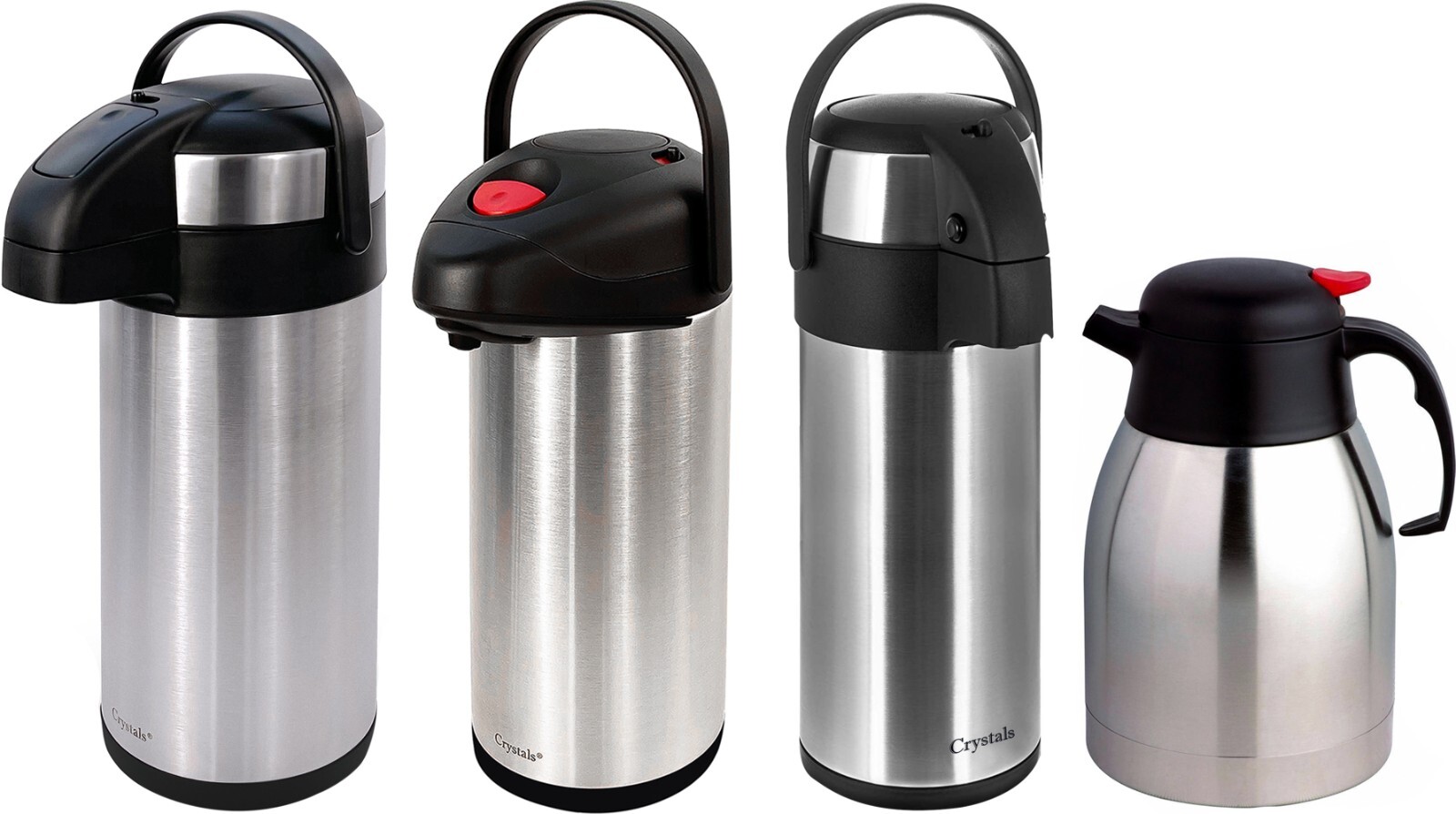 2L/3L/5L Tea Coffee Air Pot Flask Pump Action Vacuum Insulated Carry ...