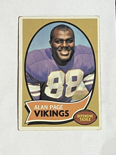 1970 Topps Football Alan Page #59 VG-EX HOF Rookie RC Minnesota Vikings ...