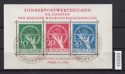 Berlin 1949,Mich No Block 1 II Gest Luxury + Rubber Tested Plate Error ...