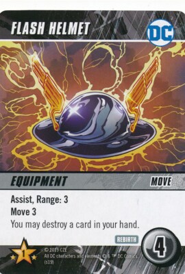 FLASH HELMET DC Comics Deck Building Game REBIRTH | eBay