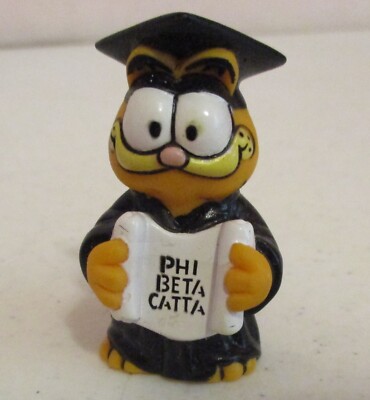 Garfield-Pencil Topper-Graduate-Phi Beta Catta Scroll-2" Tall | eBay