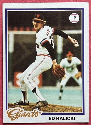 1978 Topps Baseball #107 Ed Halicki San Francisco Giants ⚾ EX-NM ...
