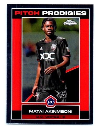 2023 Topps Chrome MLS Matai Akinmboni Rookie D.C. United #121 | eBay