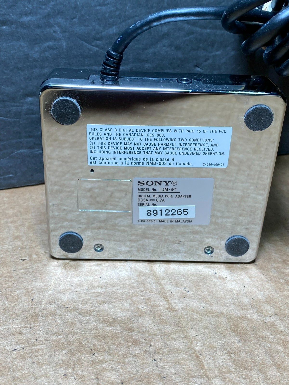 Sony TDM-iP1 Digital Media Port Adapter iPod Player Cradle Adapter | eBay