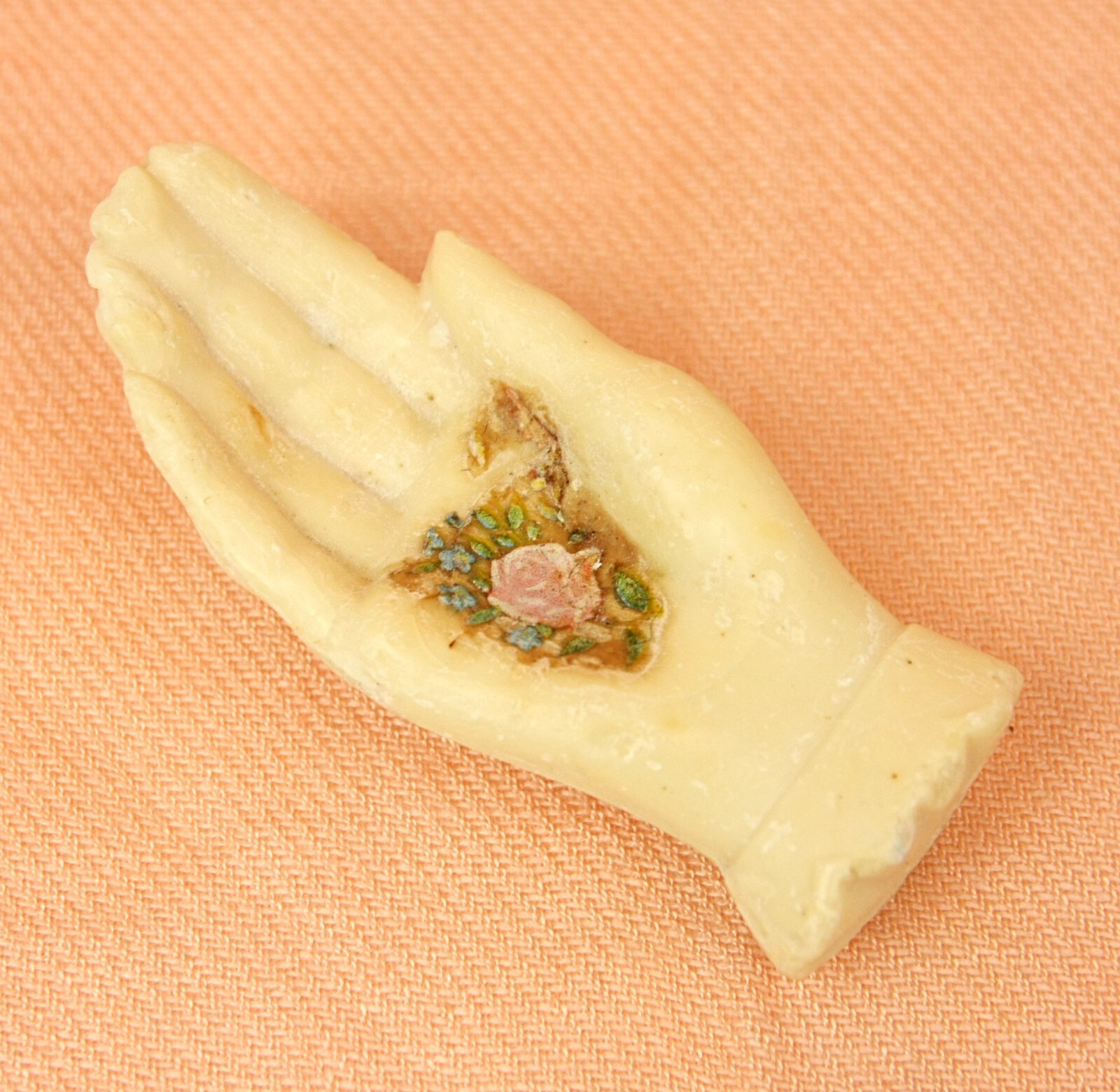 Vintage Hand Shaped Soap with Flowers Floral Victorian Womens Fancy ...