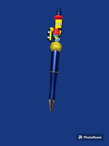 Beaded Bart Simpson Black Ink pen | eBay