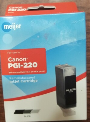 Ink For Cannon PGI-220 Black Cartidge. Meijer Brand. | eBay
