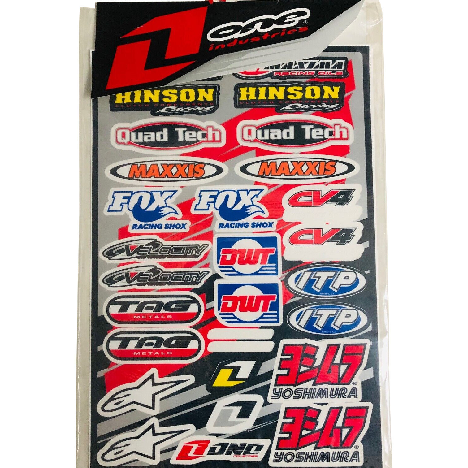 One Industries ATV Offroad Sticker Decal Kit Hinson Quad Tech Fox DWT ...