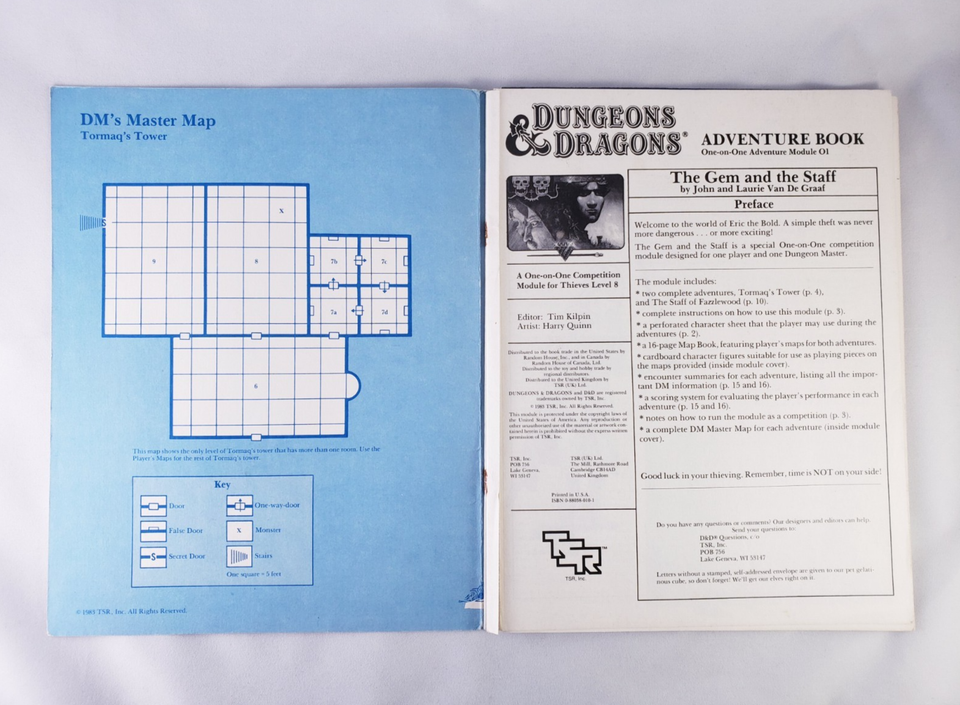 Dungeons & Dragons Expert Set Adventure Module The Gem and the Staff ...