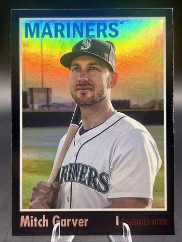 2024 Topps Archives 196 Mitch Garver Seattle Mariners Black Foil ...