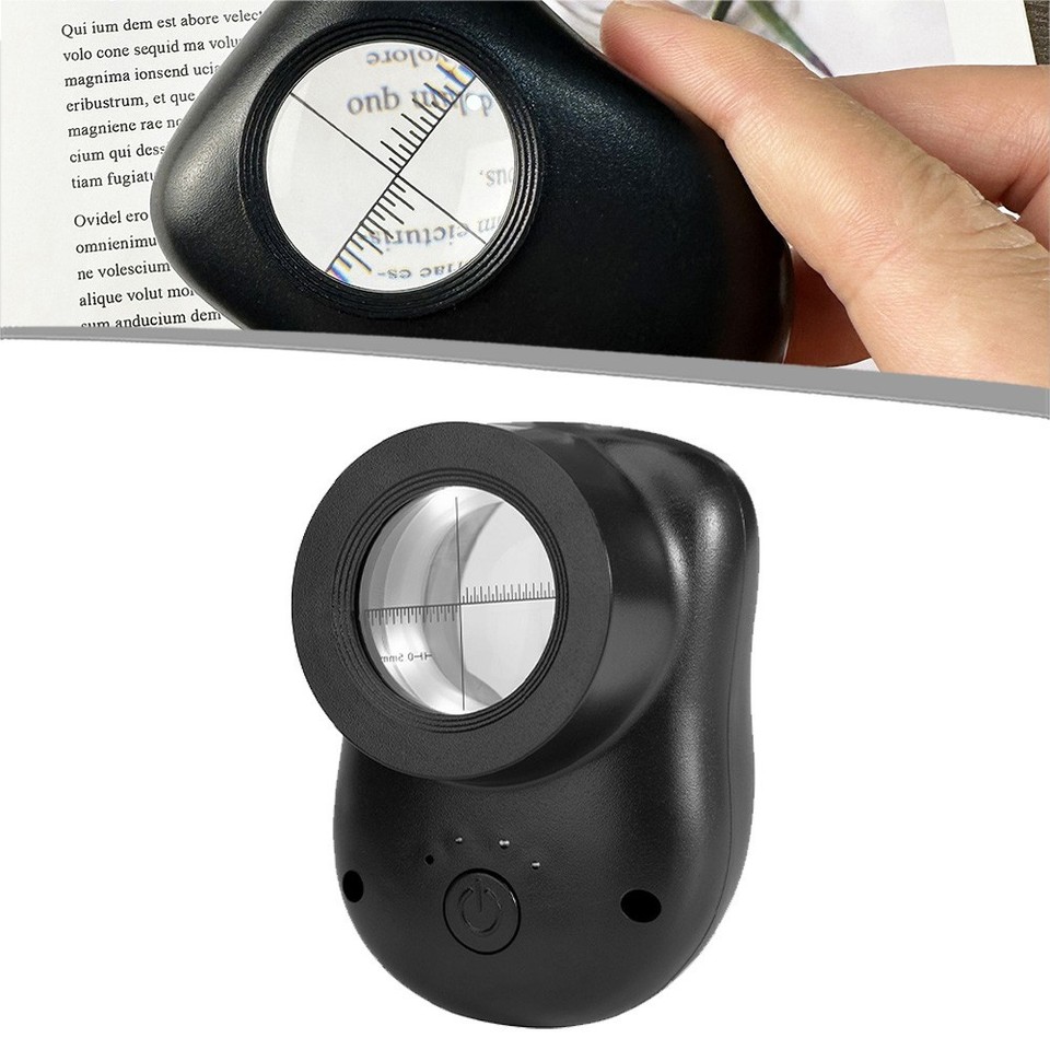 Portable 40x Magnifying Glass with White and Purple Light for ...