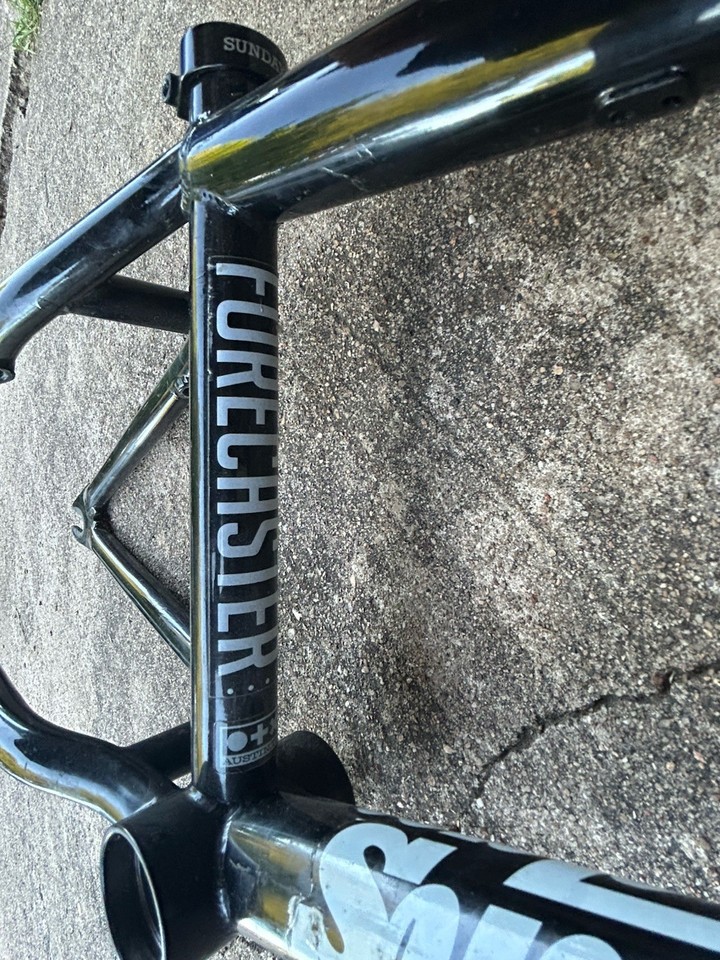 Used SUNDAY Forecaster BMX Frame Gloss Black 21" Dent in chainstay. | eBay