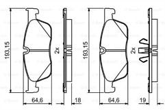 Bosch 0986494831 Brake Pad Set for sale online | eBay