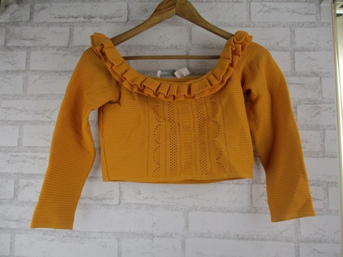 Alice McCall womens off shoulder crepe knit rop top yellow 10 you ...