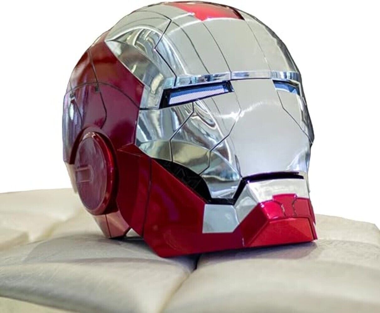 US Iron Man MK5 Cosplay Helmet Wearable Voice-control Sounds & LED Eyes ...