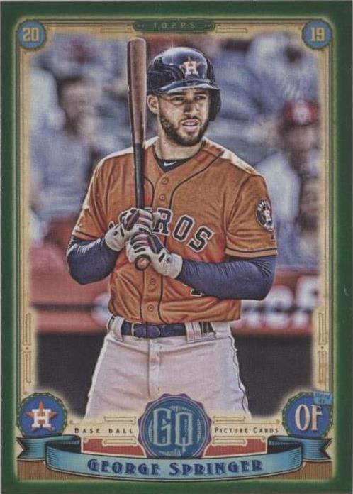 2019 Topps Gypsy Queen - George Springer #133 Green for sale online | eBay