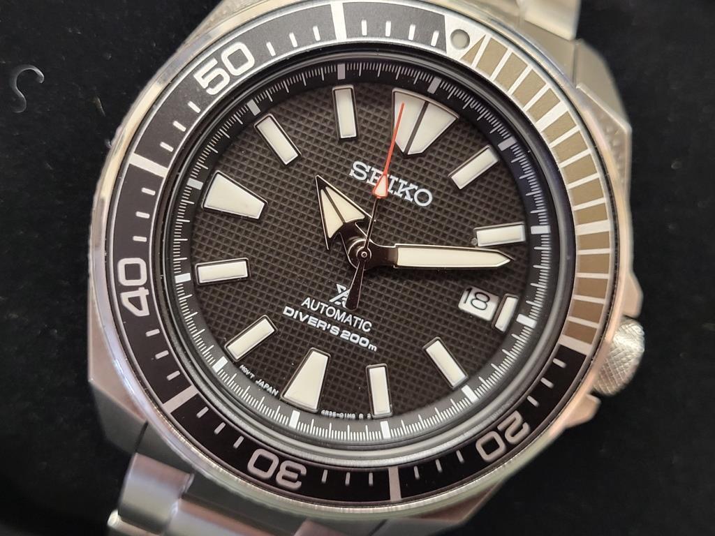 BRAND NEW SEIKO PROSPEX SAMURAI DIVERS WATCH, SRPB51, BLACK TEXTURED DIAL