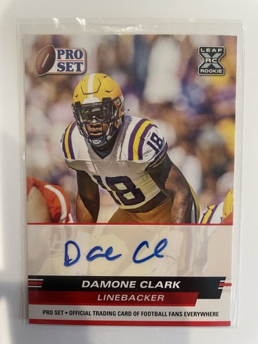 2022 Pro Set Draft #PSA-DC1 Damone Clark Autographs Red | eBay
