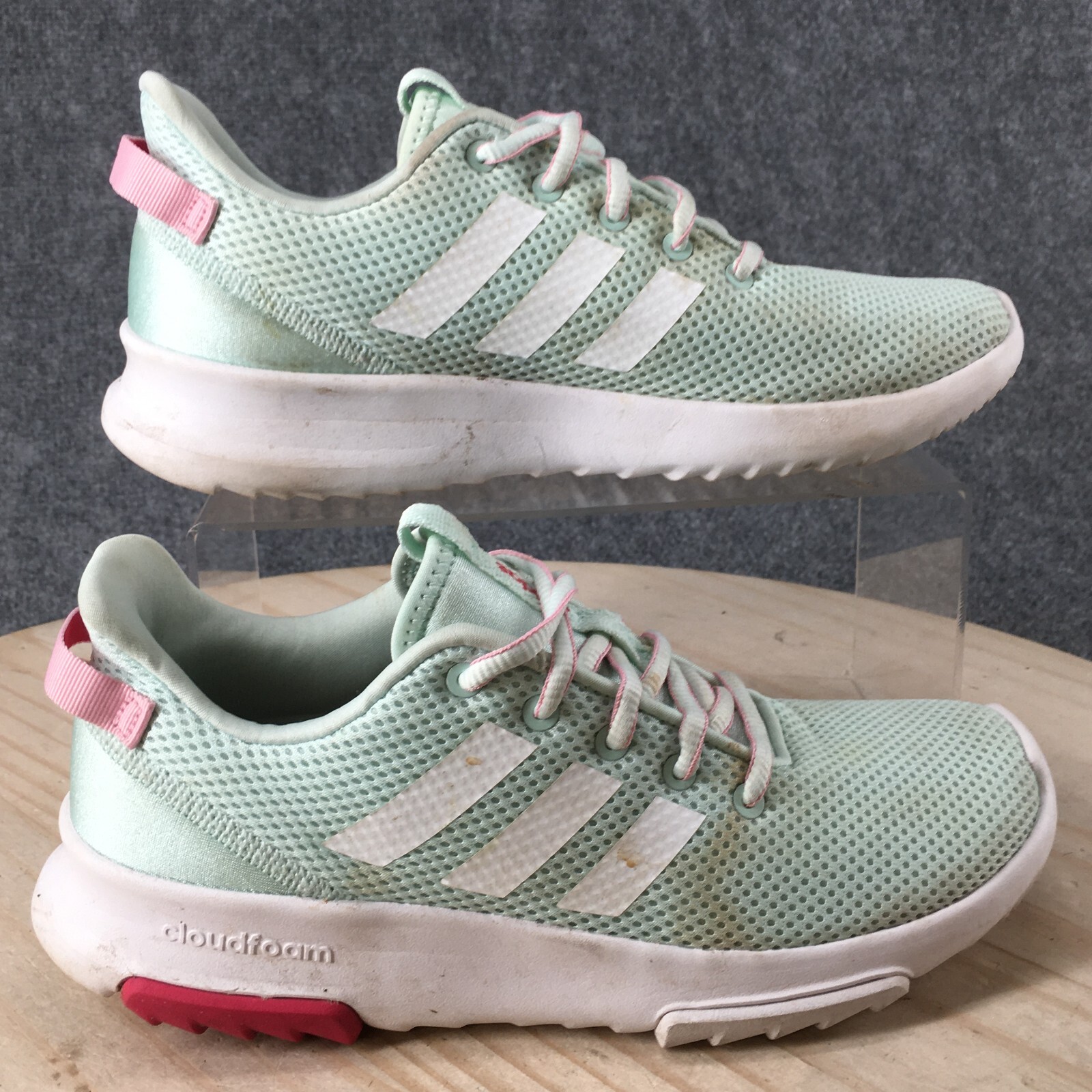 Adidas Shoes Mens 6 Cloudfoam Racer Trail Sneakers F3… - Gem