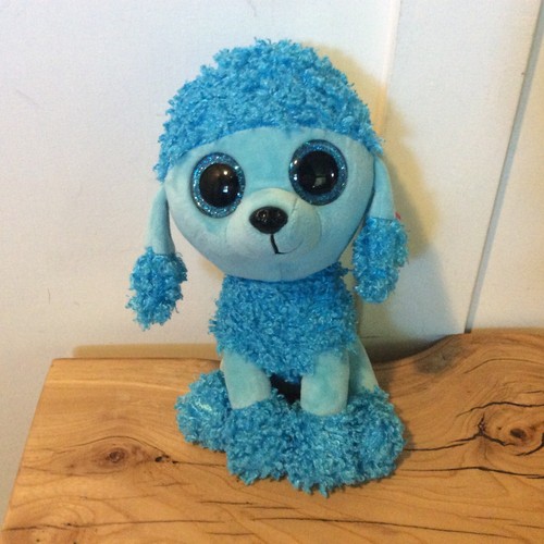 TY Beanie Boos MANDY the Blue Poodle (9" Medium) Stuffed Animal Plush ...