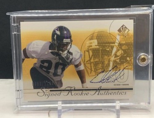 2002 SP Authentic Ed Reed Rookie Authentics Auto /1150 Ravens HOF | eBay