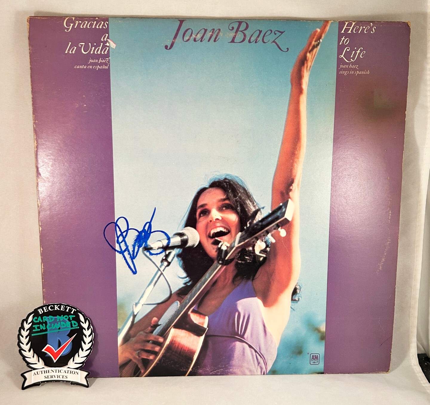Joan Baez Signed Vinyl LP Album Beckett BAS 3 COA | eBay