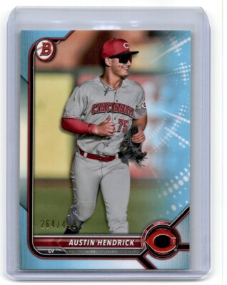2022 Bowman Prospects Sky Blue Paper Austin Hendrick #BP-33 /499 ...
