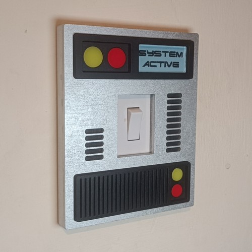 Sci-fi inspired light switch Control Panel cover / 3d Prop Replica ...