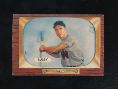 BOWMAN Baseball Cards 1955-#166-Jim Busby-SENATORS-ungraded- | eBay