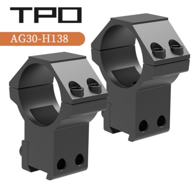 30mm Scope Rings 3/8' Dovetail High Profile .22 caliber Riflescope ...