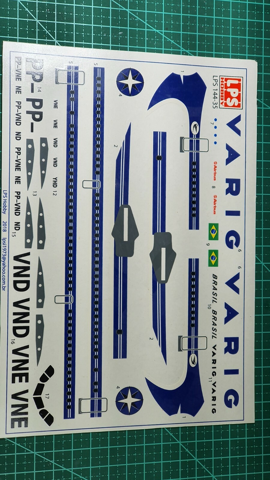 LPS Decals 144-35* 1/144 AIRBUS A300 Varig | eBay