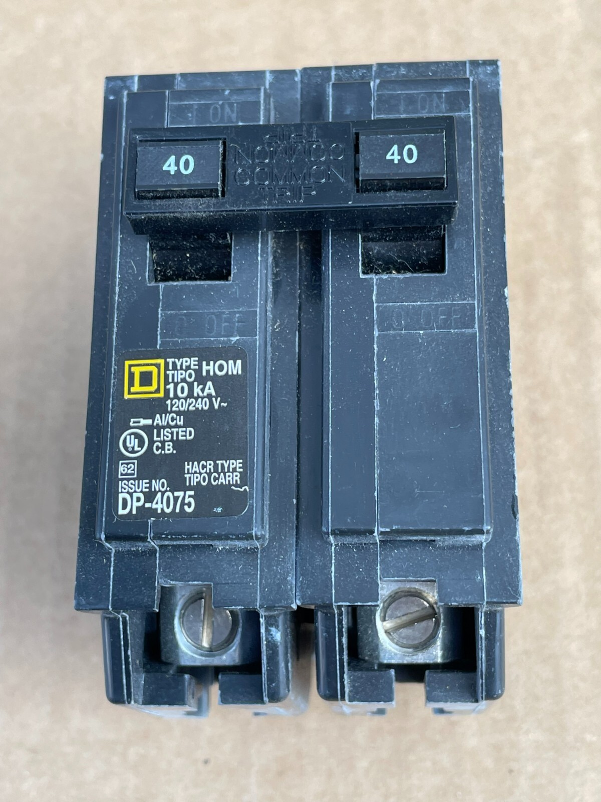 Square D Homeline 40 Amp 2-Pole Circuit Breaker HOM240 DP-4075 | eBay