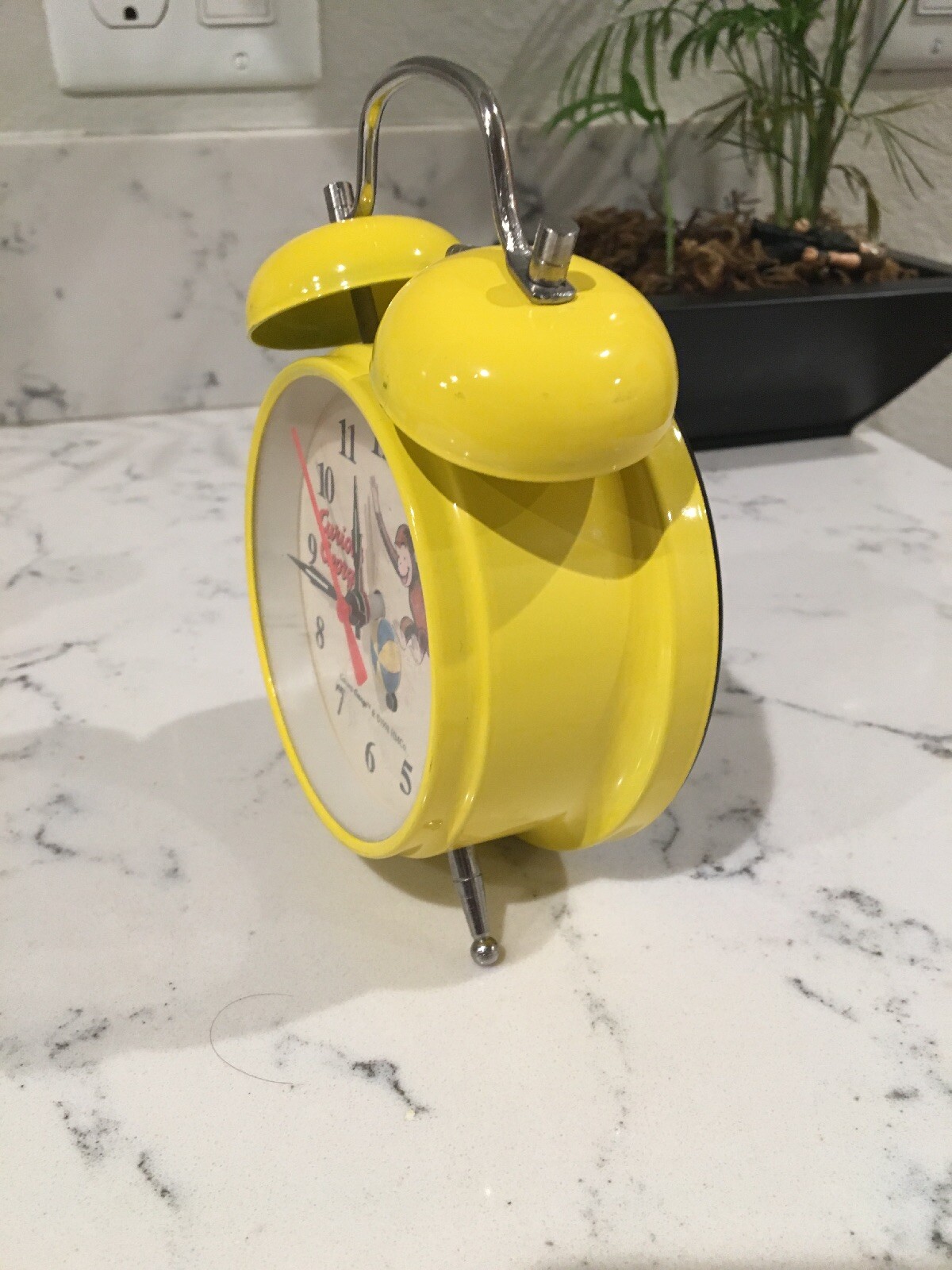 Vintage Curious George Alarm Clock 6in Tall. Ticks. | eBay